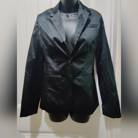 ALFRED SUNG | Jackets & Coats | Womens Pure Alfred Sung Black Satin ...